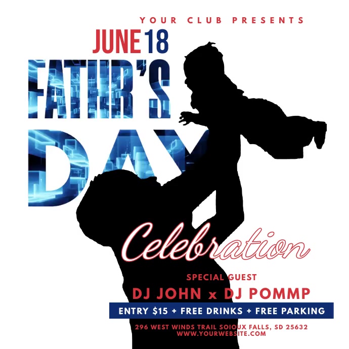 Father's day celebrations Template | PosterMyWall