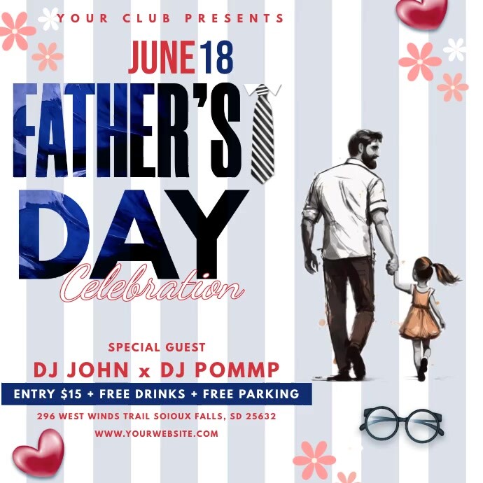 Father's Day Celebrations Instagram Post Template | PosterMyWall