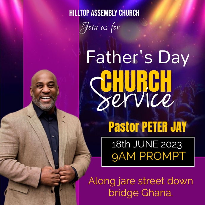 FATHER'S DAY/CHURCH Template | PosterMyWall