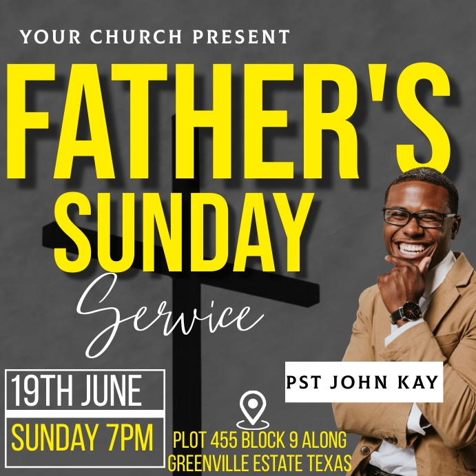 Father's day/Church Template | PosterMyWall