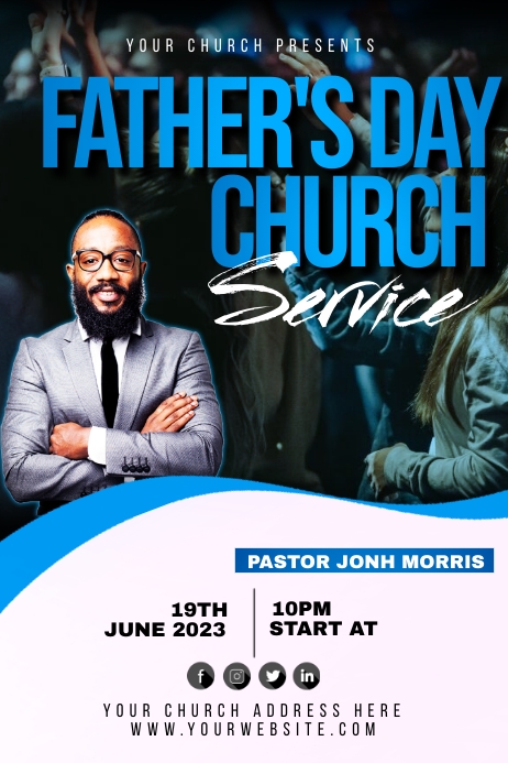 Copy of FATHER'S DAY CHURCH FLYER | PosterMyWall