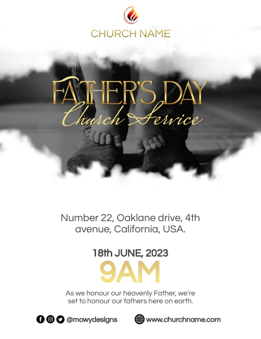 Copy of Father's Day Church Invitation Flyer | PosterMyWall