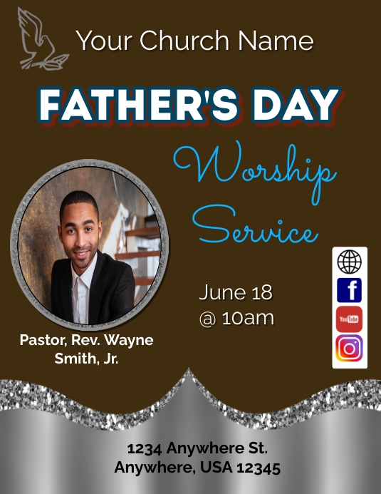 Copy of Father's Day Church Service | PosterMyWall