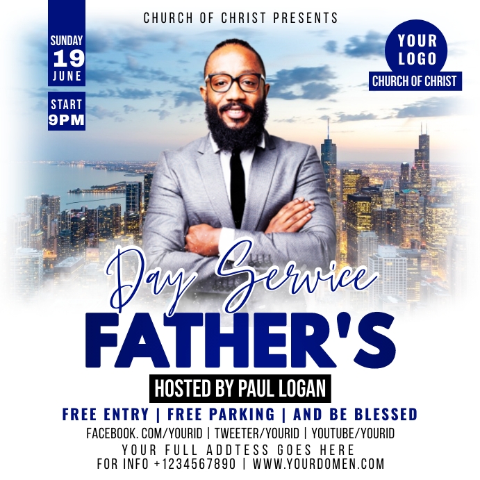 Copia de Father's Day church service | PosterMyWall