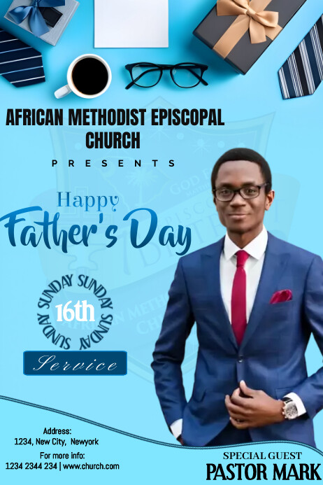 Modèle Father's day church service | PosterMyWall