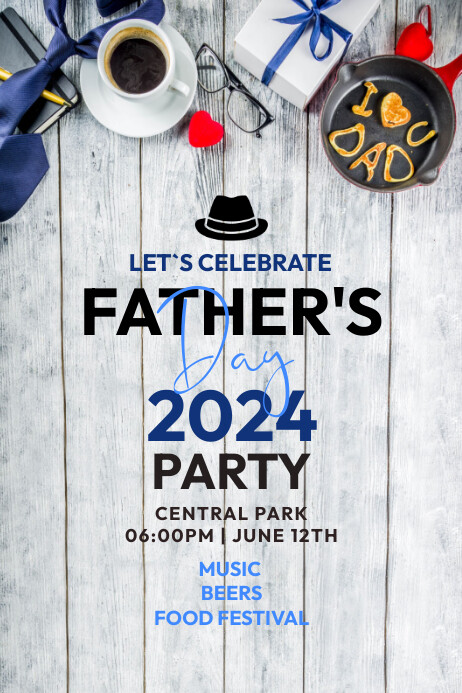 Father's Day Club Invitation Template | PosterMyWall