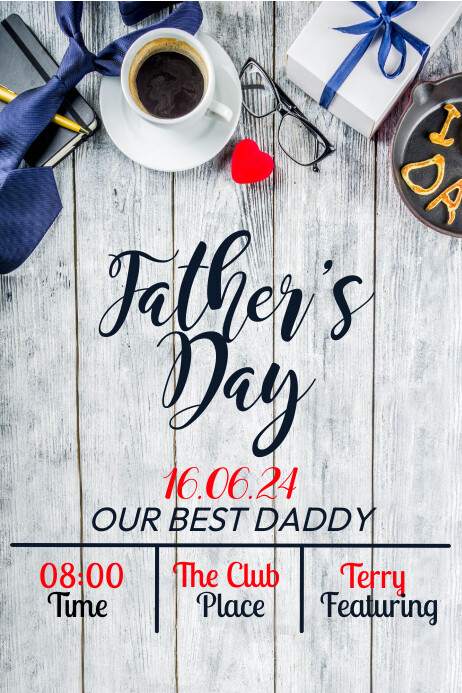 Father's Day Club Invitation Template | PosterMyWall