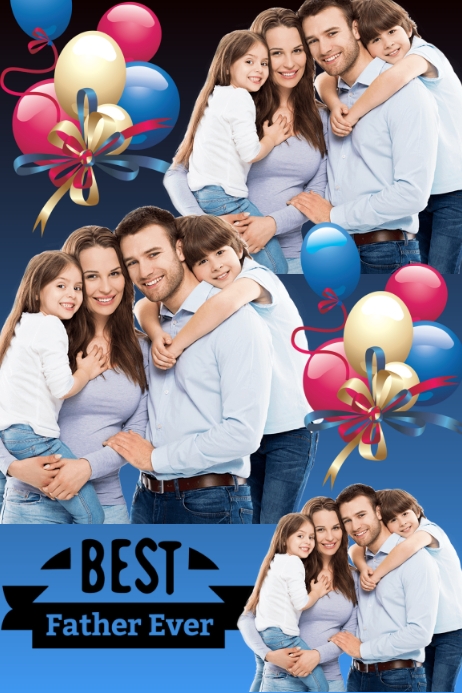 Father's Day Collage Template | PosterMyWall