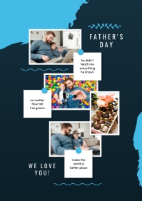 Father's Day Collage Template | PosterMyWall