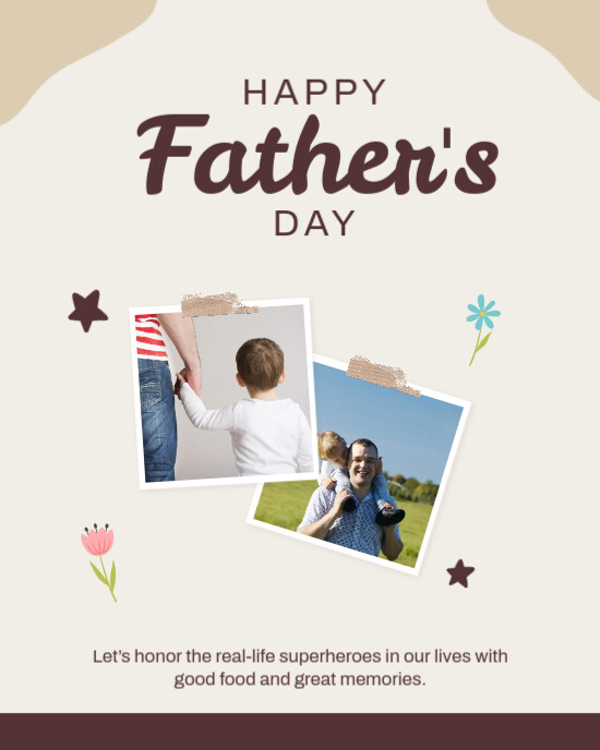 Father's day collage instagram image Template | PosterMyWall