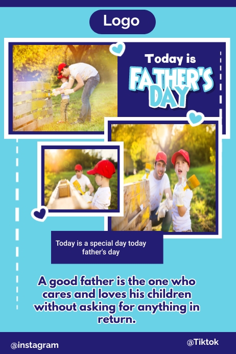 Father's Day collage Poster Template | PosterMyWall