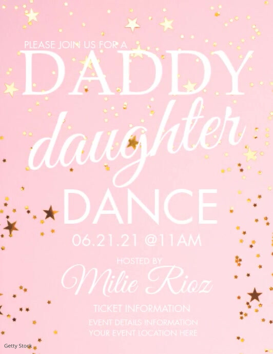 Father's Day Daughter Dance Flyer Templates | PosterMyWall