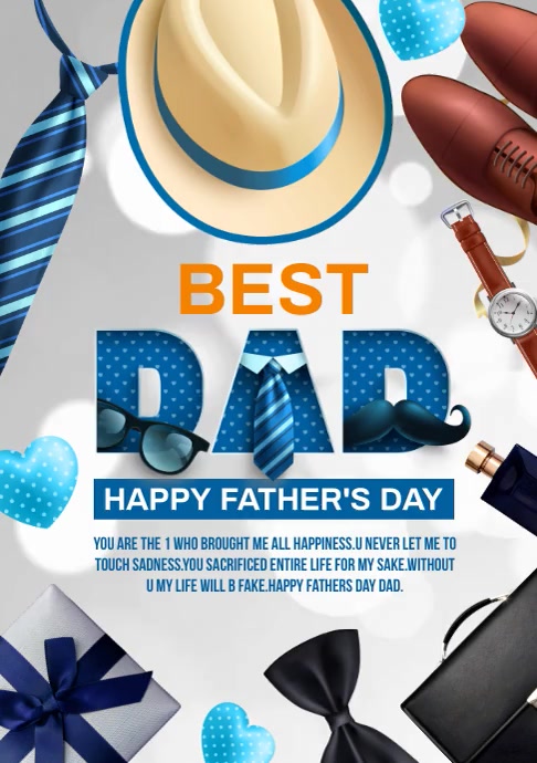 FATHER'S DAY Template | PosterMyWall