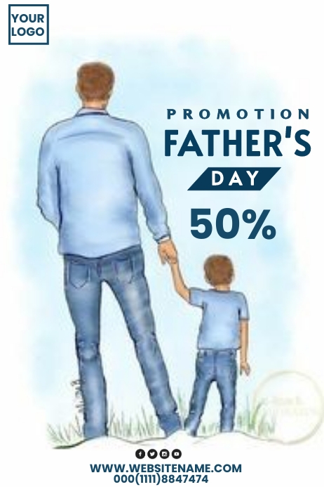 Father's day discount Template | PosterMyWall