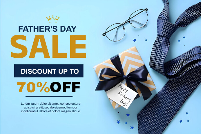 Copy of Father's Day Discount Sales Poster | PosterMyWall