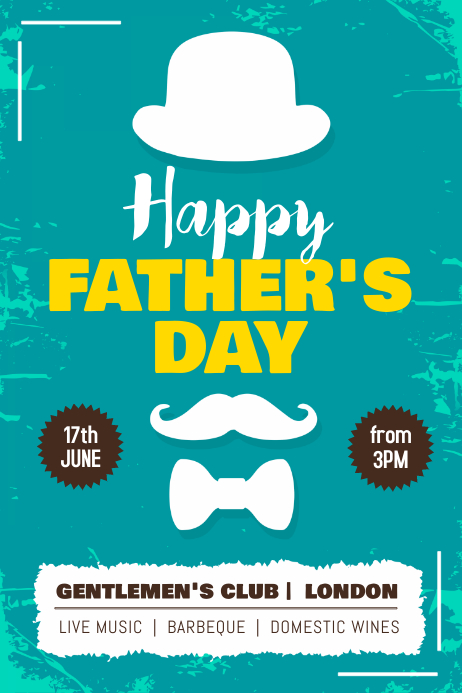 Father's Day Event Poster Template | PosterMyWall