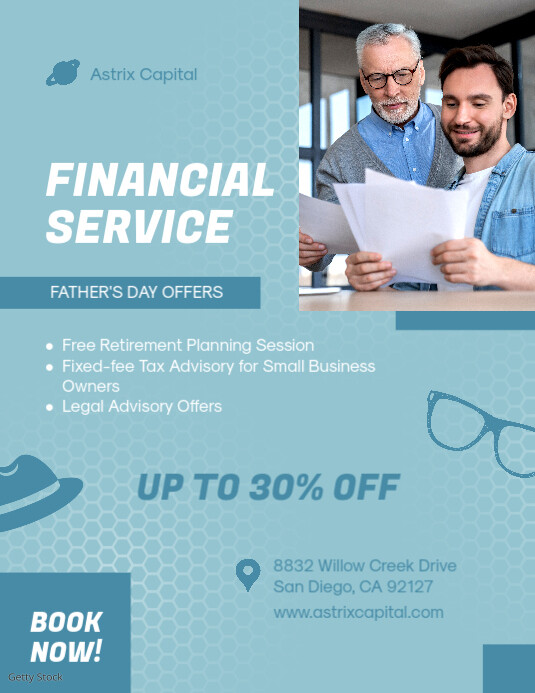 Father's Day Financial Service Template | PosterMyWall