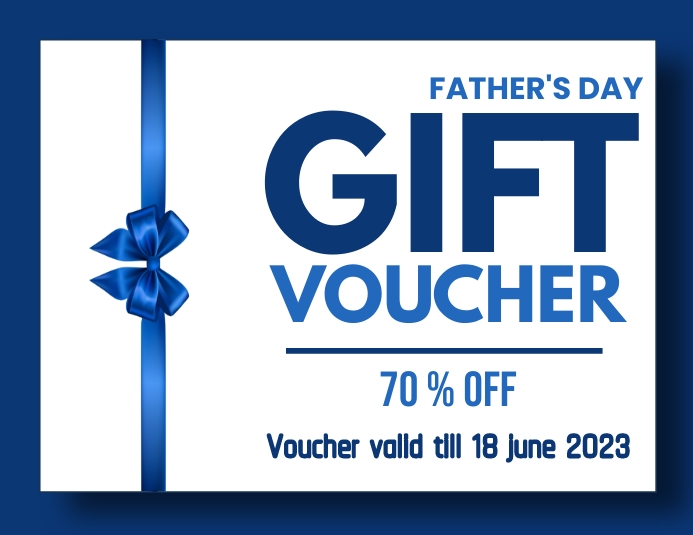 Copy of Father's day Gift Voucher flyer. | PosterMyWall