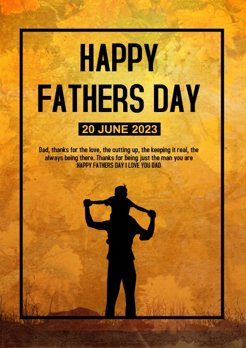 Father's Day Greeting Card Template | PosterMyWall