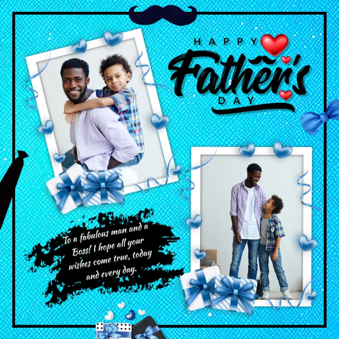 Plantilla de Father's Day Instagram Greeting Post | PosterMyWall