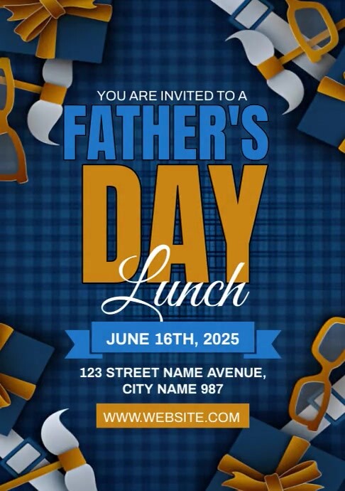Father's Day Lunch Template | PosterMyWall