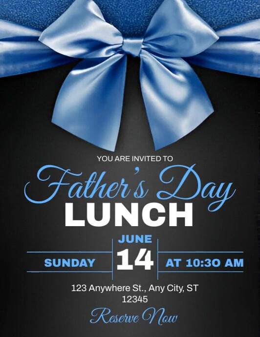 Father's Day Lunch Template | PosterMyWall