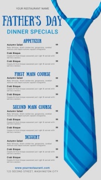 Father's Day Menu Template | PosterMyWall
