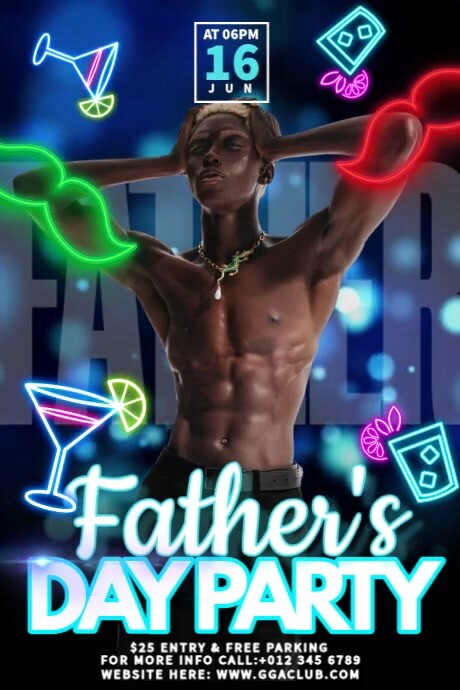 Father's Day Party Template | PosterMyWall