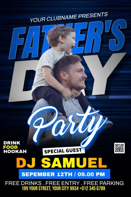 Father's Day Party Template | PosterMyWall