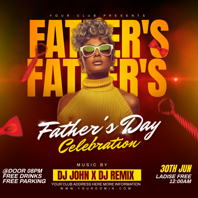 Plantilla de father's day party fleyr | PosterMyWall