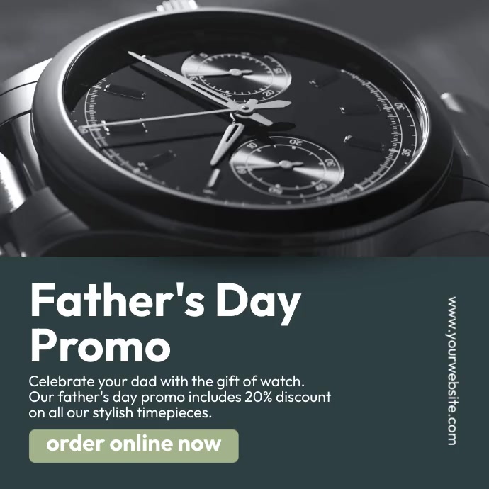 Father's Day Pomo Template | PosterMyWall