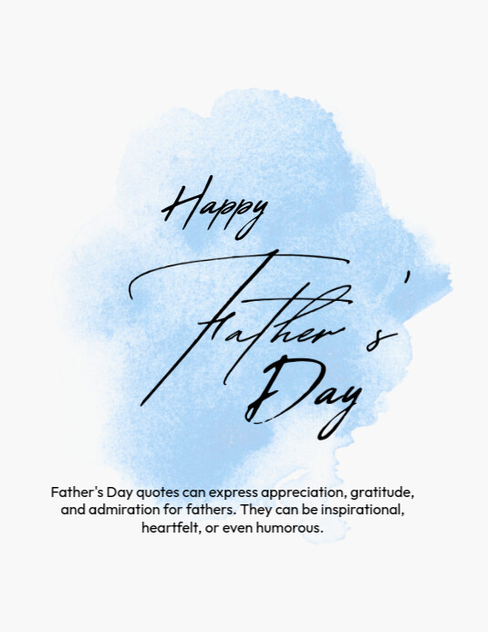 Copy of Father's day poster | PosterMyWall