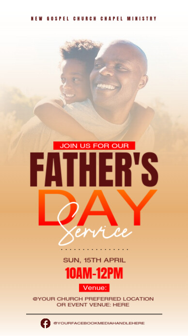 Copy of father's day poster template flyer | PosterMyWall