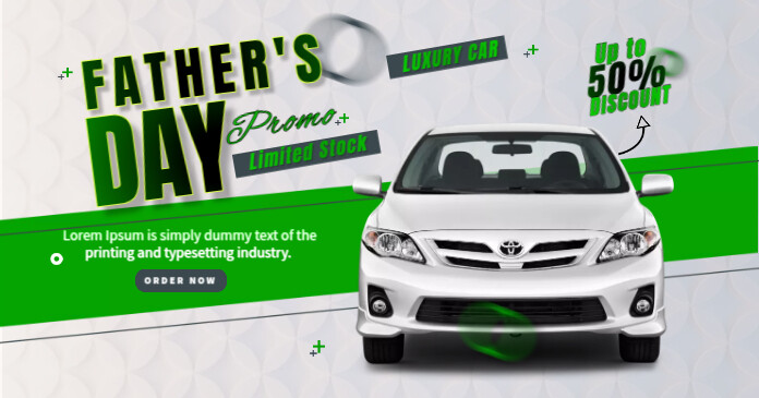 Father's Day Promo Luxury Car Template | PosterMyWall