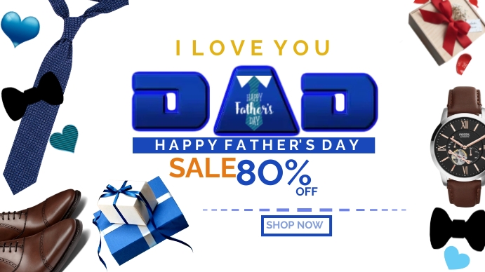 Father's Day Promotion -Tie with Banners/POST Template | PosterMyWall