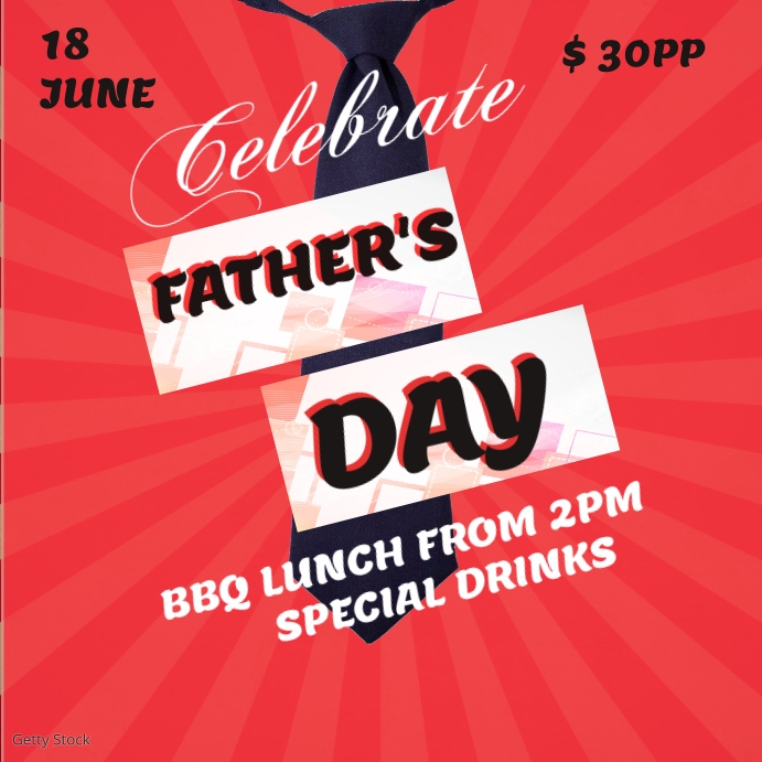 Copy of Father's Day Promotion -Tie with Banners/POST | PosterMyWall