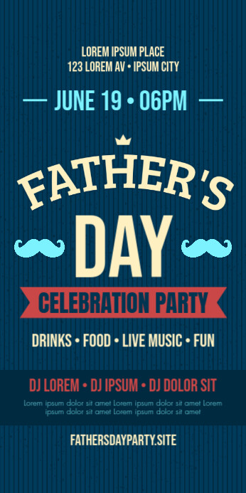 FATHER'S DAY ROLL-UP BANNER Template | PosterMyWall
