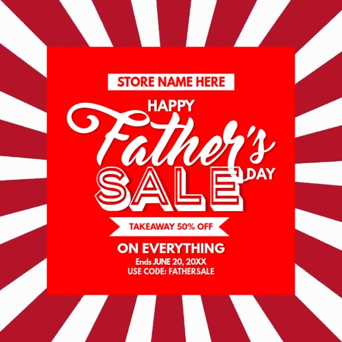 Father's Day Sale Promo Template | PosterMyWall