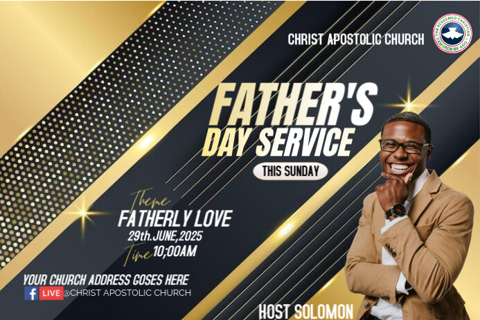 FATHER'S DAY SERVICE Template | PosterMyWall