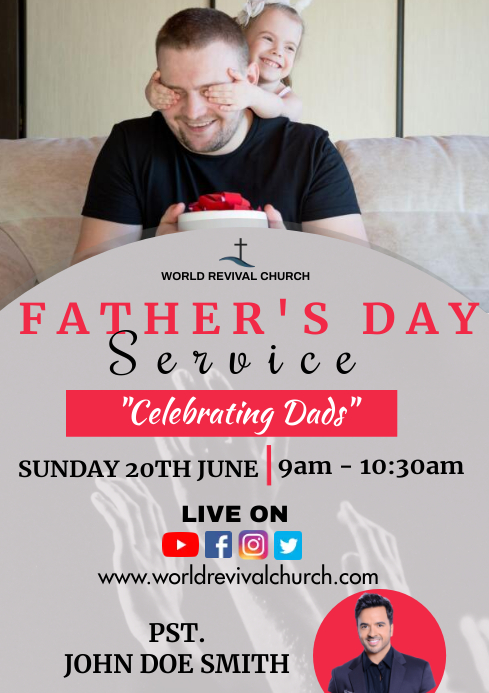 Father's day service Template | PosterMyWall