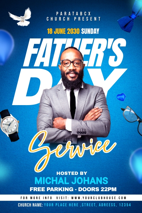 Father's day service Template | PosterMyWall