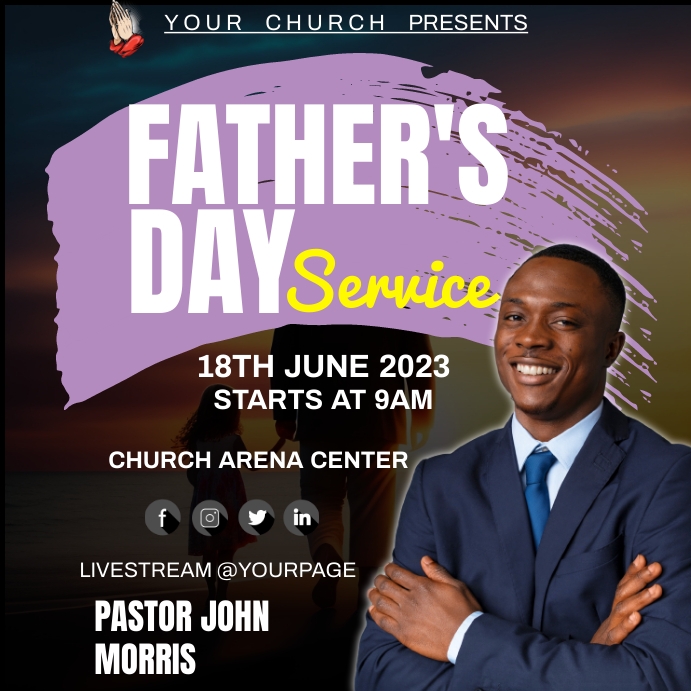 Copy of father's day service | PosterMyWall