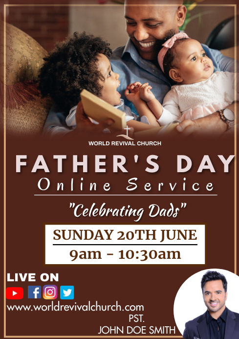 Father's day service Template | PosterMyWall