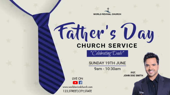 Father's day service Template | PosterMyWall