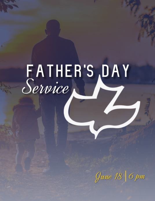 Father's Day Service Template | PosterMyWall