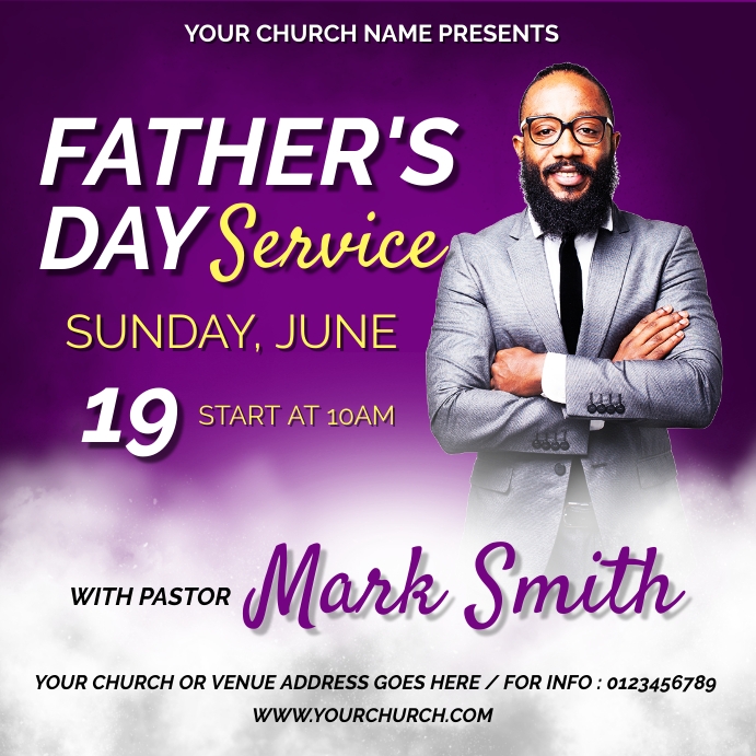 Copy of Father's Day Service | PosterMyWall