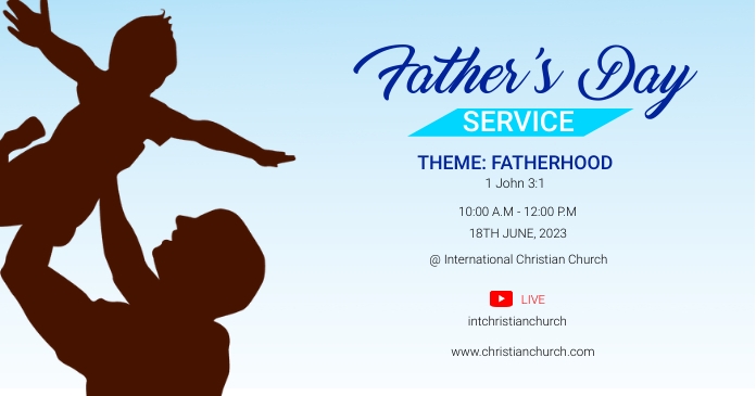 Father's Day Service Template | PosterMyWall
