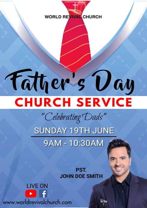 Father's day service Template | PosterMyWall