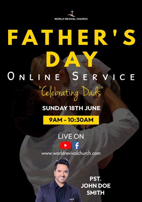 Father's day service Template | PosterMyWall