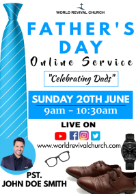 FATHERS DAY SERVICE FLYER Template | PosterMyWall